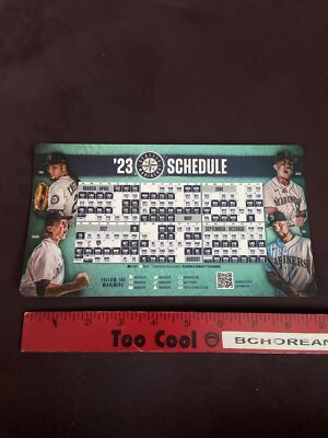 Seattle Mariners 2023 Season SGA Schedule Magnet Magnetic Julio ...