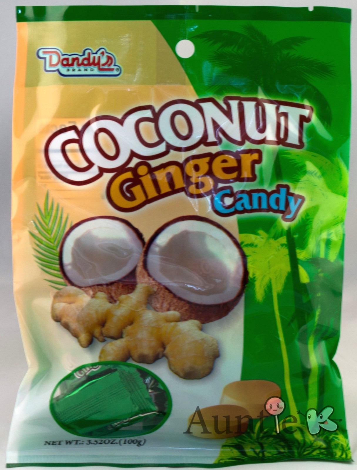 4 BAG Dandy's Dandys Coconut Ginger Hard Candy 3.52 oz 21 pcs | eBay