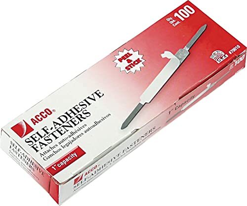 Self-Adhesive Fasteners, 1" Capacity, Economy, 100 Fasteners/Box (70010 ...