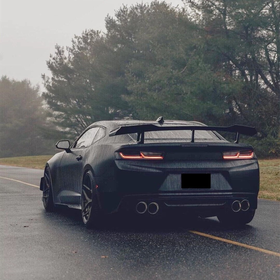 Trunk Spoiler Wing Gloss Black For Chevy Camaro ZL1 1LE Style LT RS SS ...
