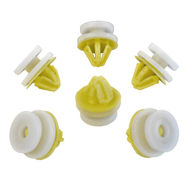 10x Innenverkleidung Befestigungs Clip für Renault in Weiß Gelb ...