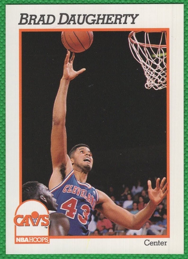 Brad Daugherty - 1991-92 NBA Hoops #36 - Cleveland Cavaliers Basketball ...