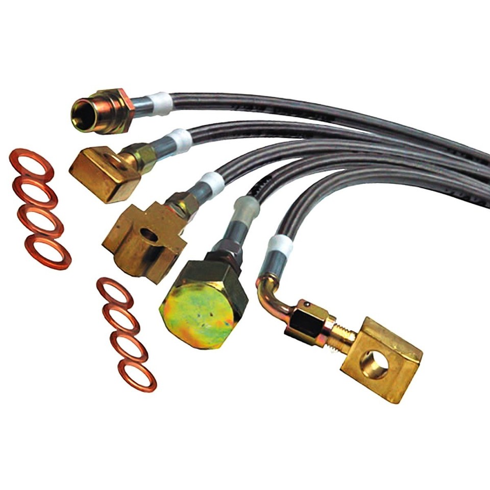 RBL11 Skyjacker Set of 2 Brake Lines Rear for F250 Truck Ford F-250 86 ...