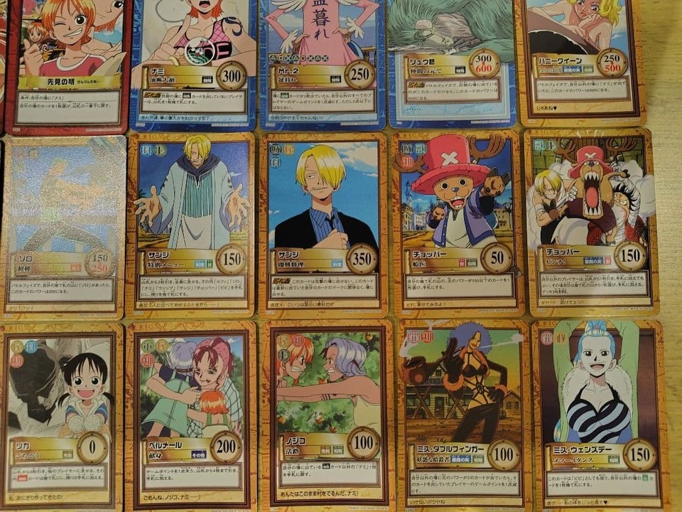 ONE PIECE Carddass Hyper Battle 56 Card Lot Japanese Vintage Bandai ...