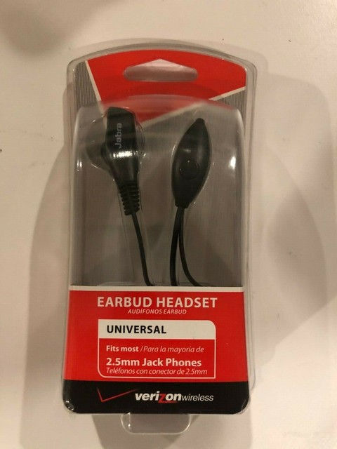 JABRA Verizon Wireless Earbud Headset UNIVERSAL 2.5mm Phone iPhone ...