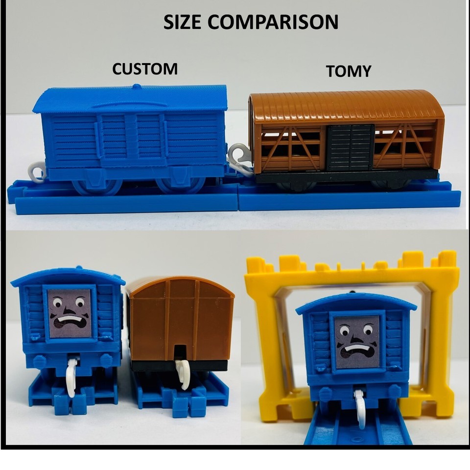 Thomas & Friends Trackmaster Custom RED Glow in the Dark Troublesome ...