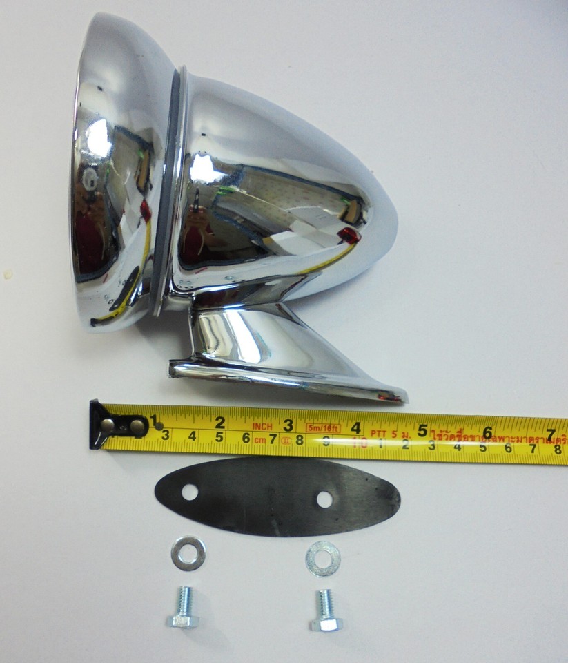Classic Car Talbot Chrome Bullet Side Mirrors Fender Door Mount Pair ...