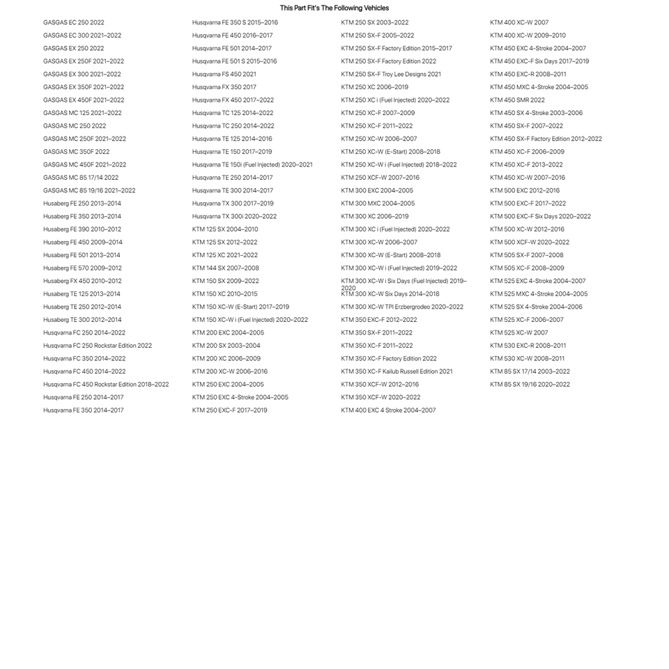 Fasst Rear Brake Return Spring Kit Blue Brembo 6mm For KTM 450 SX-F ...