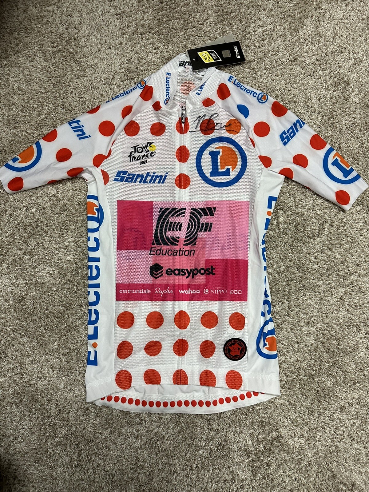 Neilson Powless Signed 2023 Tour De France King Of The Mountain-EF ...