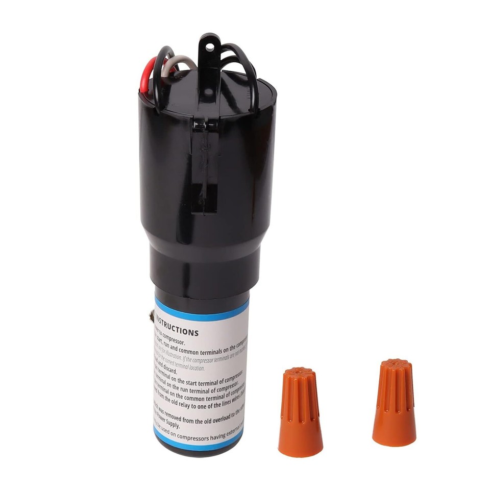 RCO210 3 N' 1 Relay, Overload and Start Capacitor, 1/3 to 1/2 HP, 115 ...