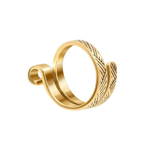 1x Thimble Finger Knitting Loop Crochet Ring Adjustable Guides Sewing ...
