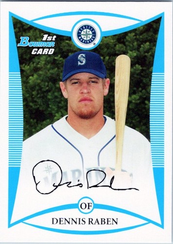 2008 Bowman Draft Prospects #BDPP50 Dennis Raben DP Seattle Mariners | eBay