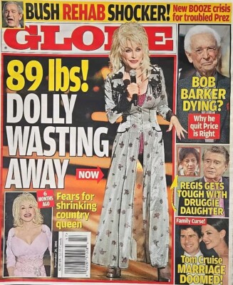 Globe Celebrity News Tabloid Gossip Magazine November 20 2006 Dolly ...
