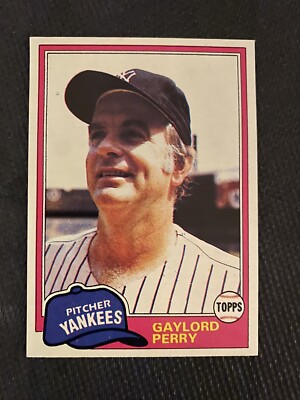 1981 Topps Baseball Card #582 GAYLORD PERRY - NY YANKEES | eBay