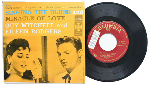 GUY MITCHELL EILEEN RODGERS SINGING THE BLUES PIC SLEEVE 4 SONG EP 45 7 ...