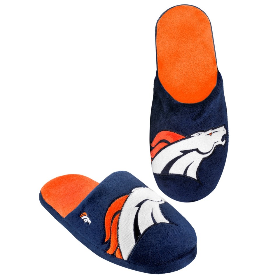 Denver Broncos Big Logo SLIDE SLIPPERS New | eBay