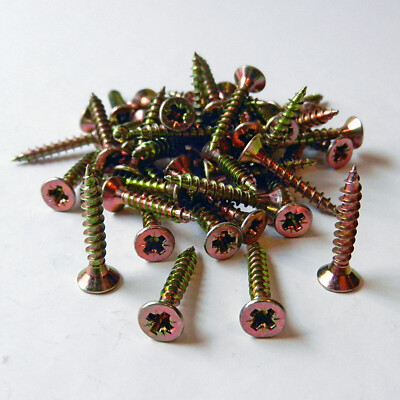 Wood Screws Countersink 4mm x 25mm posi-drive 50 pack | eBay UK