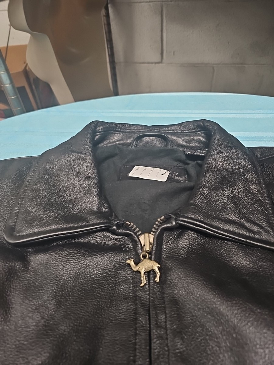Men's Vintage 1996 Camel Genuine Leather Jacket Size XL Men's Vintage 1996 Camel Genuine Leather Jacket Size XL