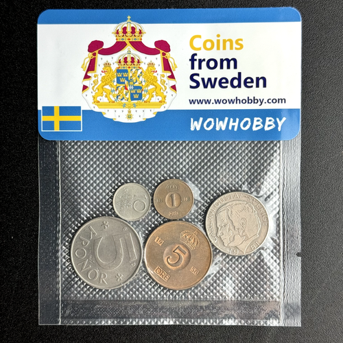 Swedish Coins 🇸🇪 5 Unique Random Coins from Sweden for Coin Collecting ...
