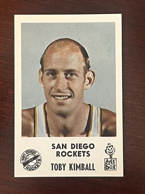 1969 NBA Basketball Jack In The Box Promo Card - Toby Kimball- San ...