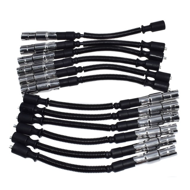 Spark Plug Wire Set ignition cables wires For Mercedes Benz 12PCS ...
