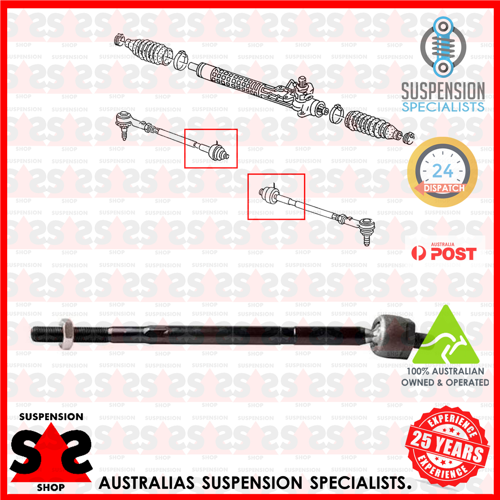 Front Axle Inner Tie Rod Suit VW Polo Iii Classic (6V2) 110 1.9 TDI ...