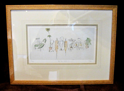 Tim Bulmer Framed Print - Vegetable Growing Competition - "And The ...