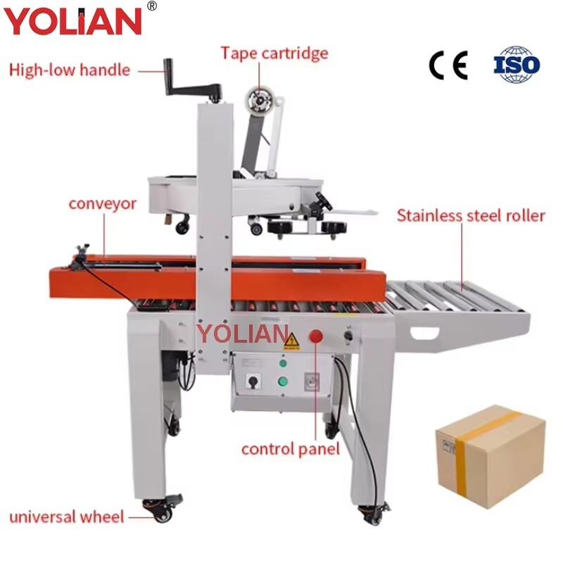 Automatic Carton Case Tape Winding Sealer Side Belts Box Sealing ...