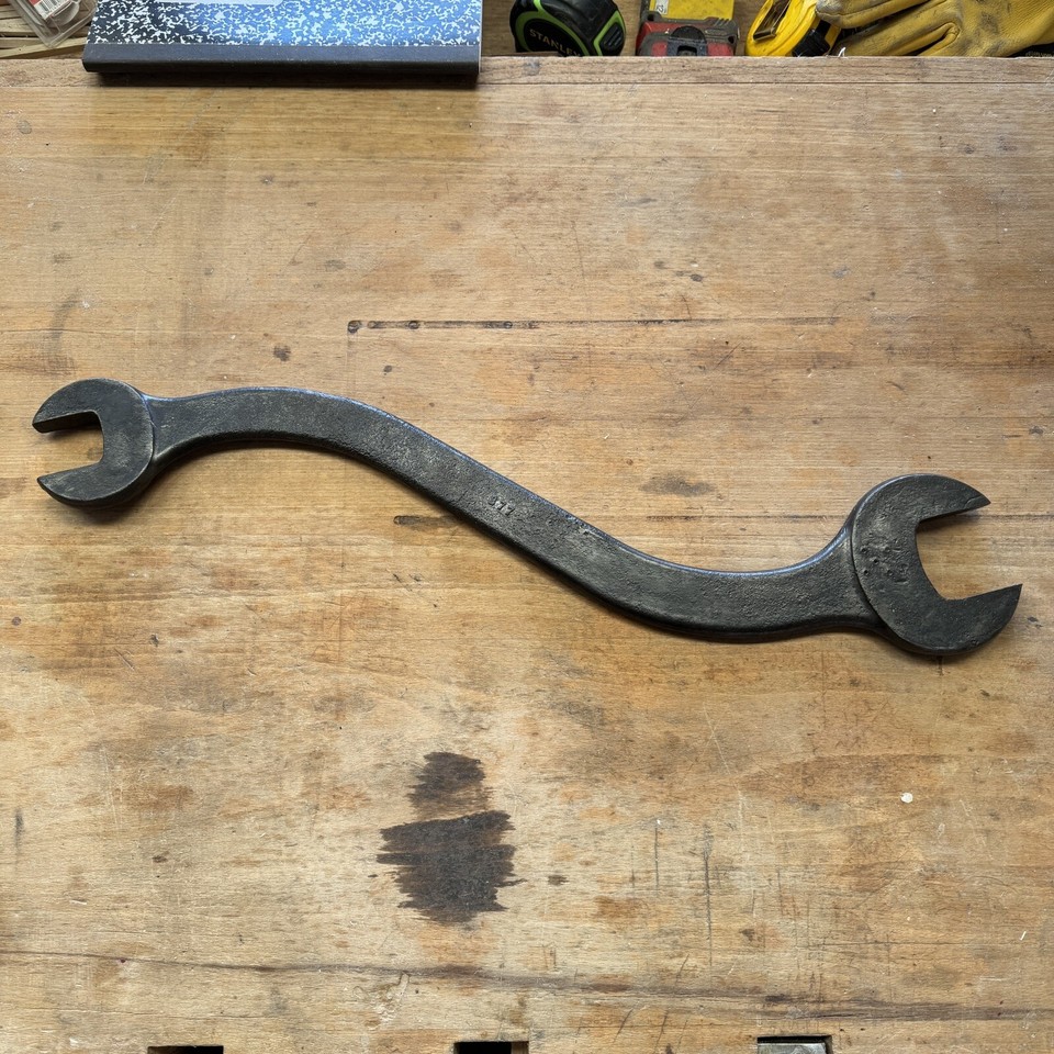 Vintage J.H. WILLIAMS No. 377 24" Curved Railroad Wrench | eBay