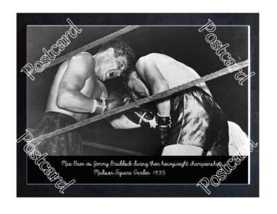 Historic Boxing Max Baer vs Jimmy Braddock Madison Square Garden 1935 ...