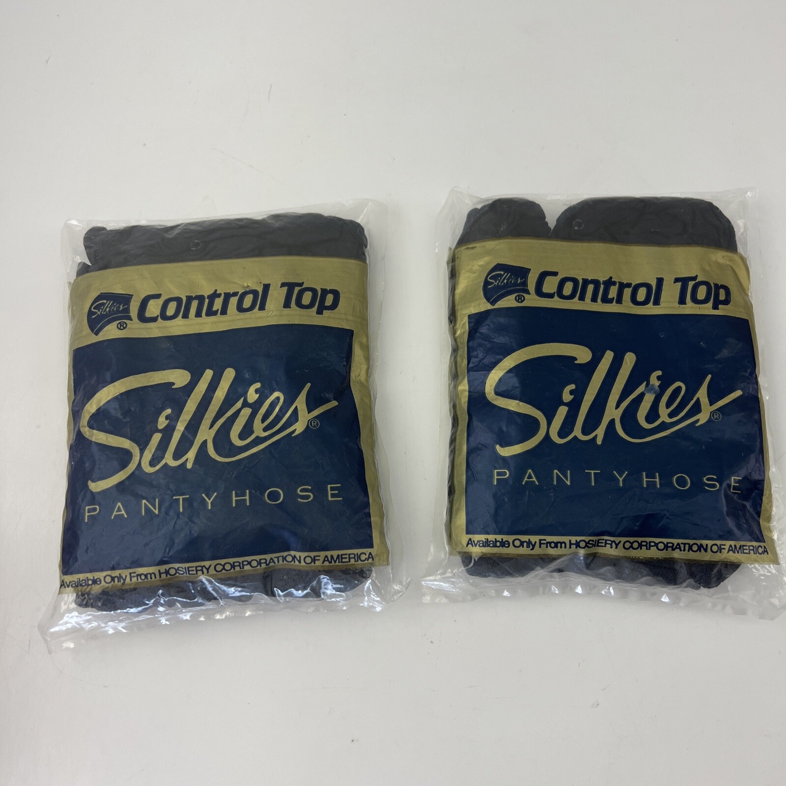 Vintage 1994 Silkies Control Top Support Leg Medium Navy Pantyhose USA ...