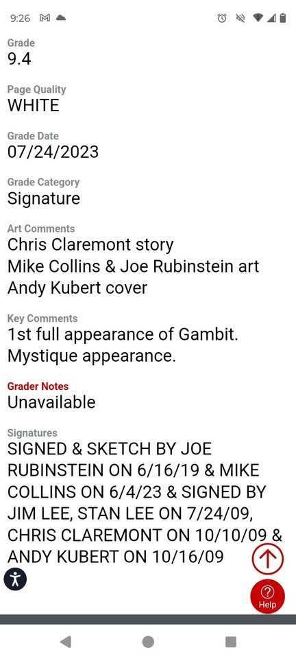 Uncanny X-Men #266 9.4 CGC Signed 6X STAN LEE JIM LEE & COLLINS 1st ...