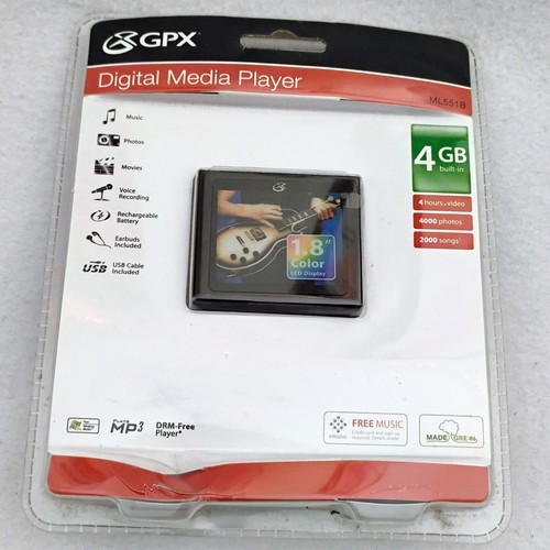 GPX 4GB Video / MP3 Player - Image Viewer - Digital Media Player ...