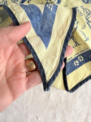 Davy Crockett Boy Scout vintage first aid silk neckerchief scarf | eBay