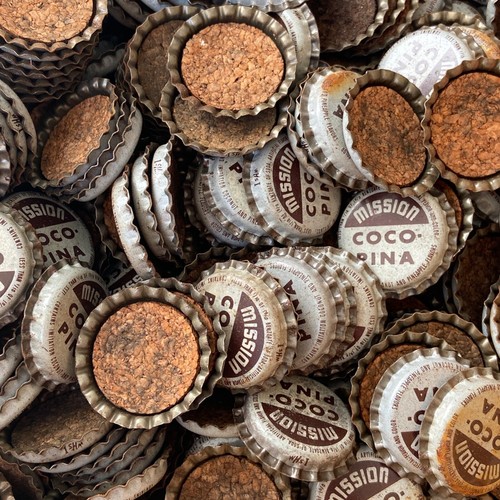 50 Mission Coco-Pina Corklined Soda Bottle Cap Crown Unused Vintage ...