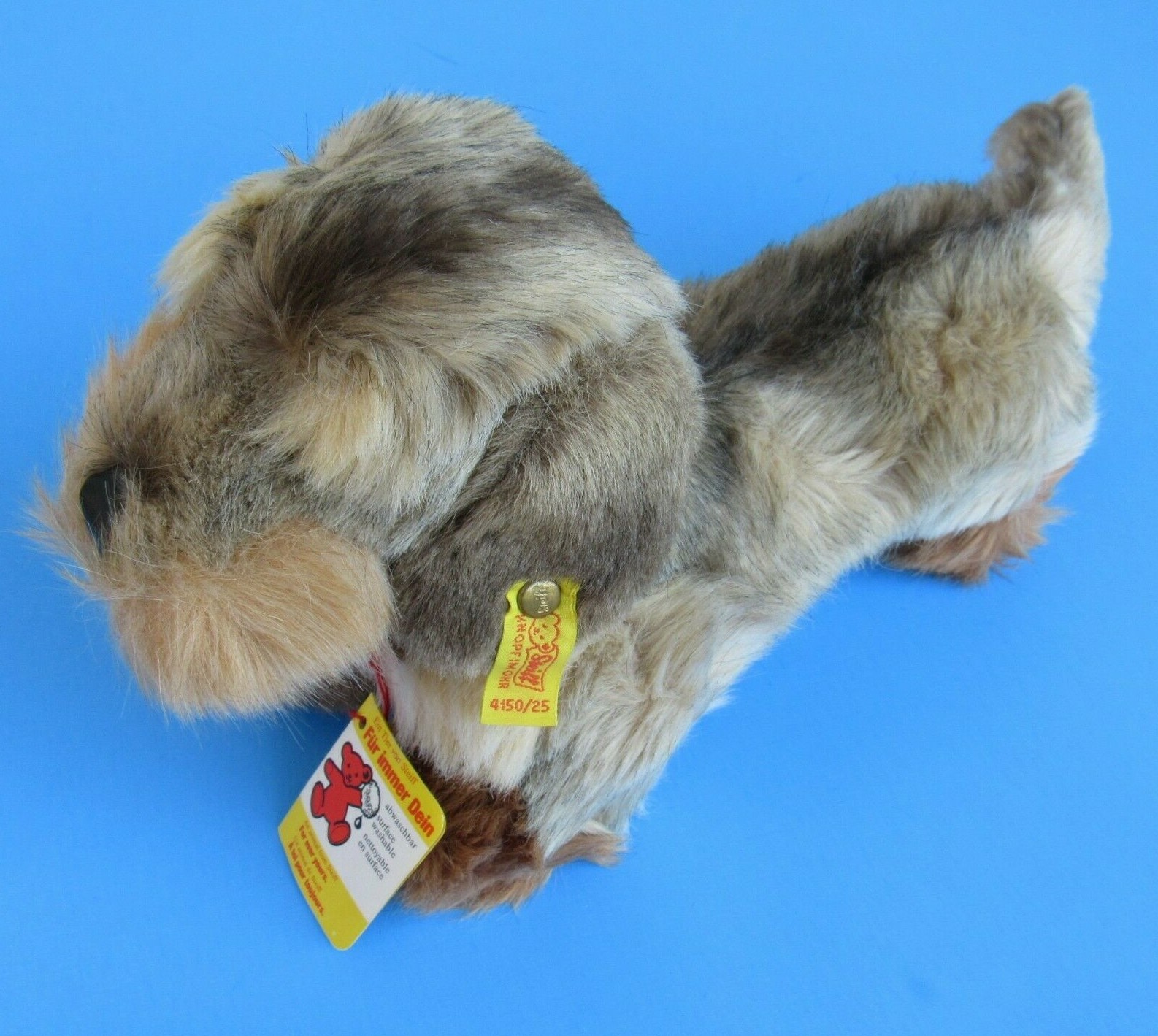 Steiff 4150/25 Raudi Long-haired Dachshund Plush Dog | eBay