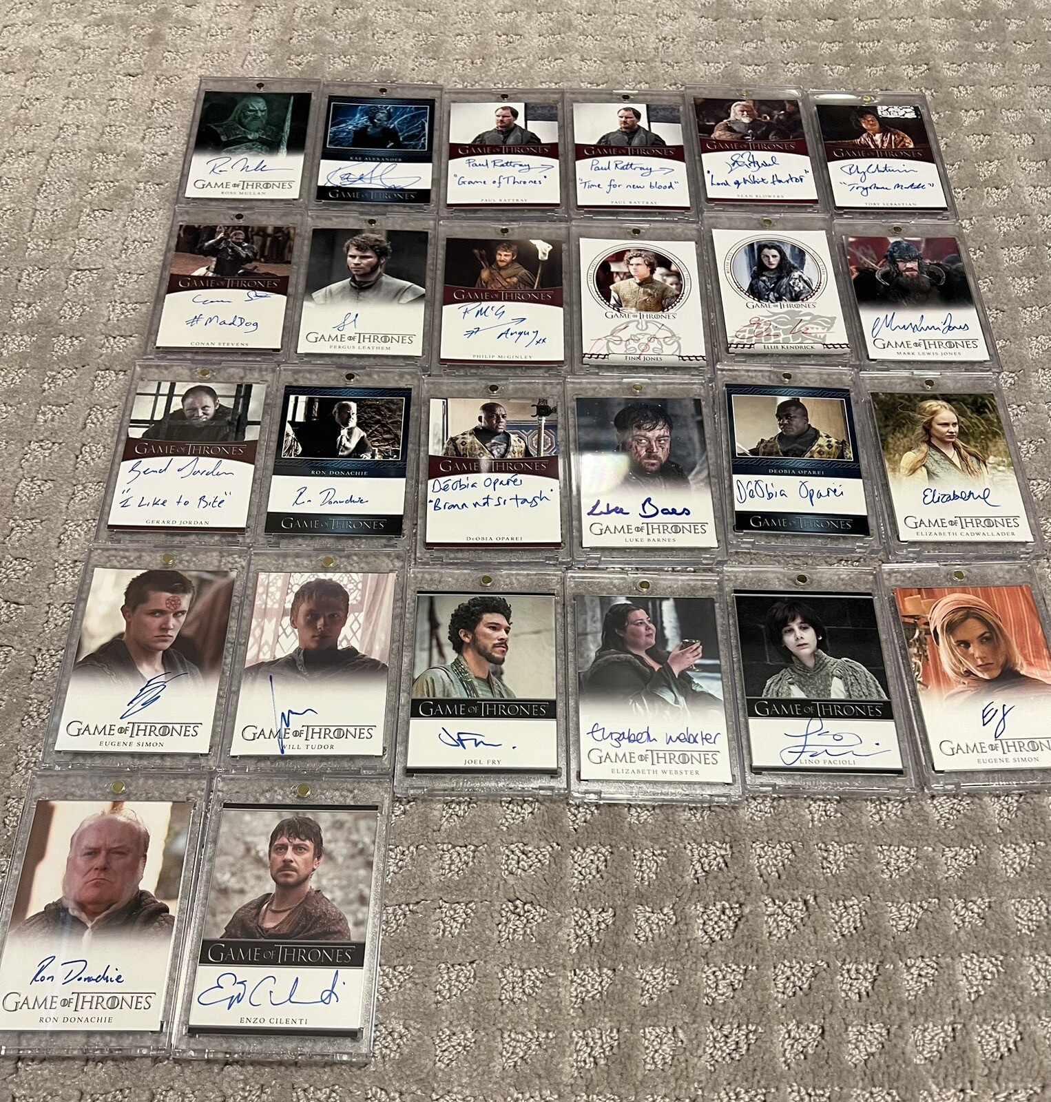 Game of Thrones 131 Autograph Card Lot!!!! High End Included!! | eBay