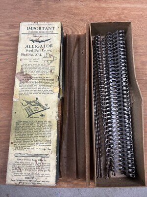 Alligator Steel Belt Lacing | eBay