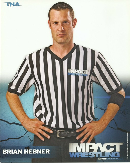 Referee Brian Hebner TNA Impact Wrestling Original 8x10 Promo Photo | eBay