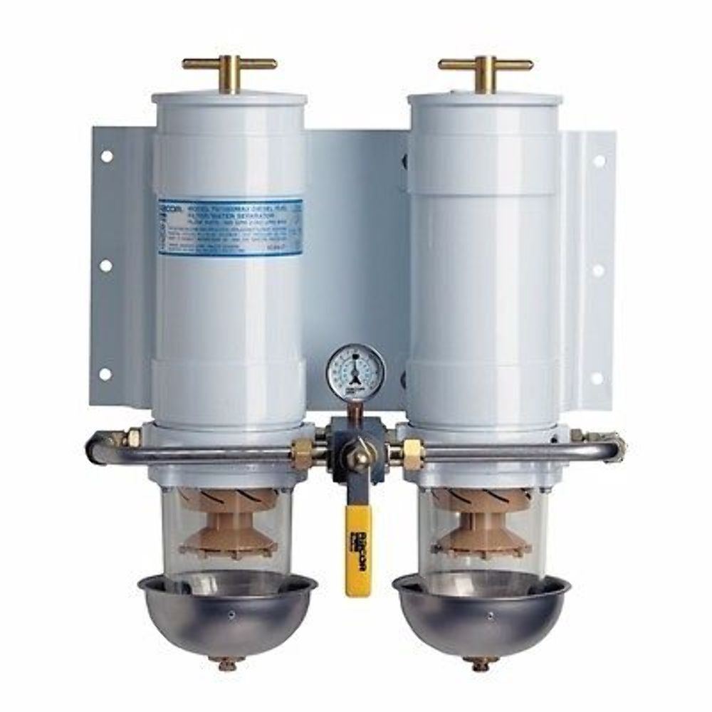 Racor 751000VMAM10 Fuel Filter-Water Separator Turbine 100 Dual 360GPH ...
