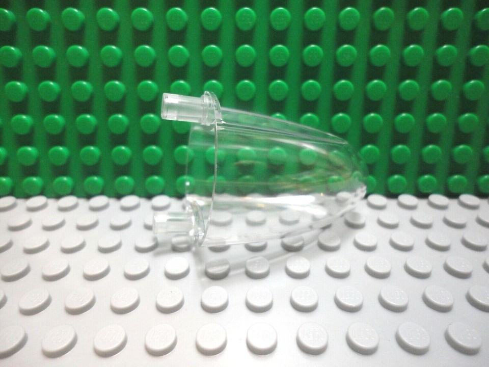 Lego 1 Trans Clear 4x4x5 Cone with 2 Pins Windshield Windscreen NEW | eBay