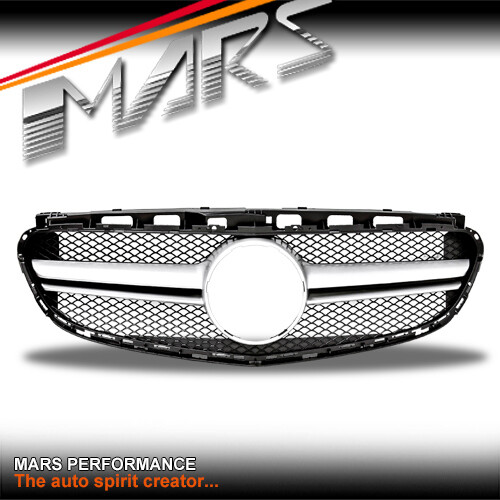 Silver Black AMG E63-S Style Bumper Grill for Mercedes-Benz E-Class ...
