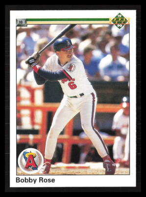 Bobby Rose 1990 Upper Deck #77 California Angels | eBay