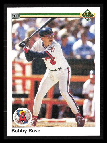 Bobby Rose 1990 Upper Deck #77 California Angels | eBay