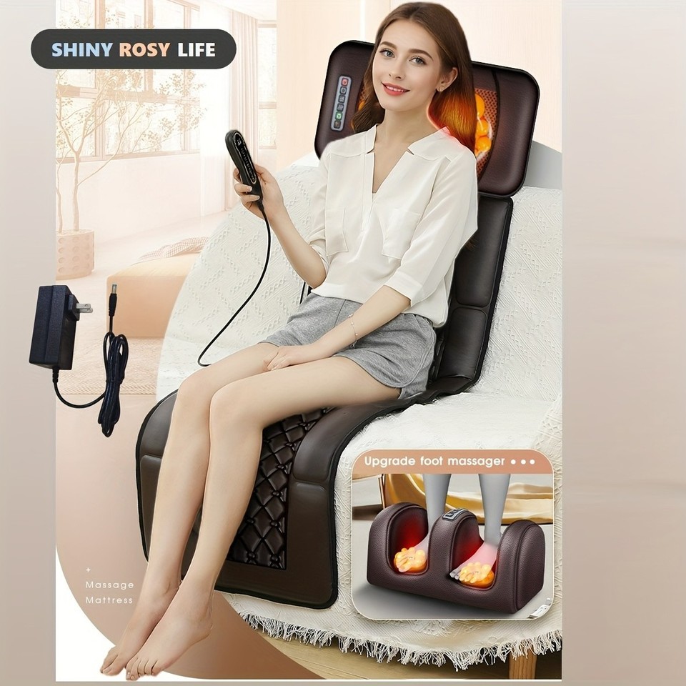 Full Body Massage Pad with Heat – Neck, Back, Waist, Legs & Foot ...
