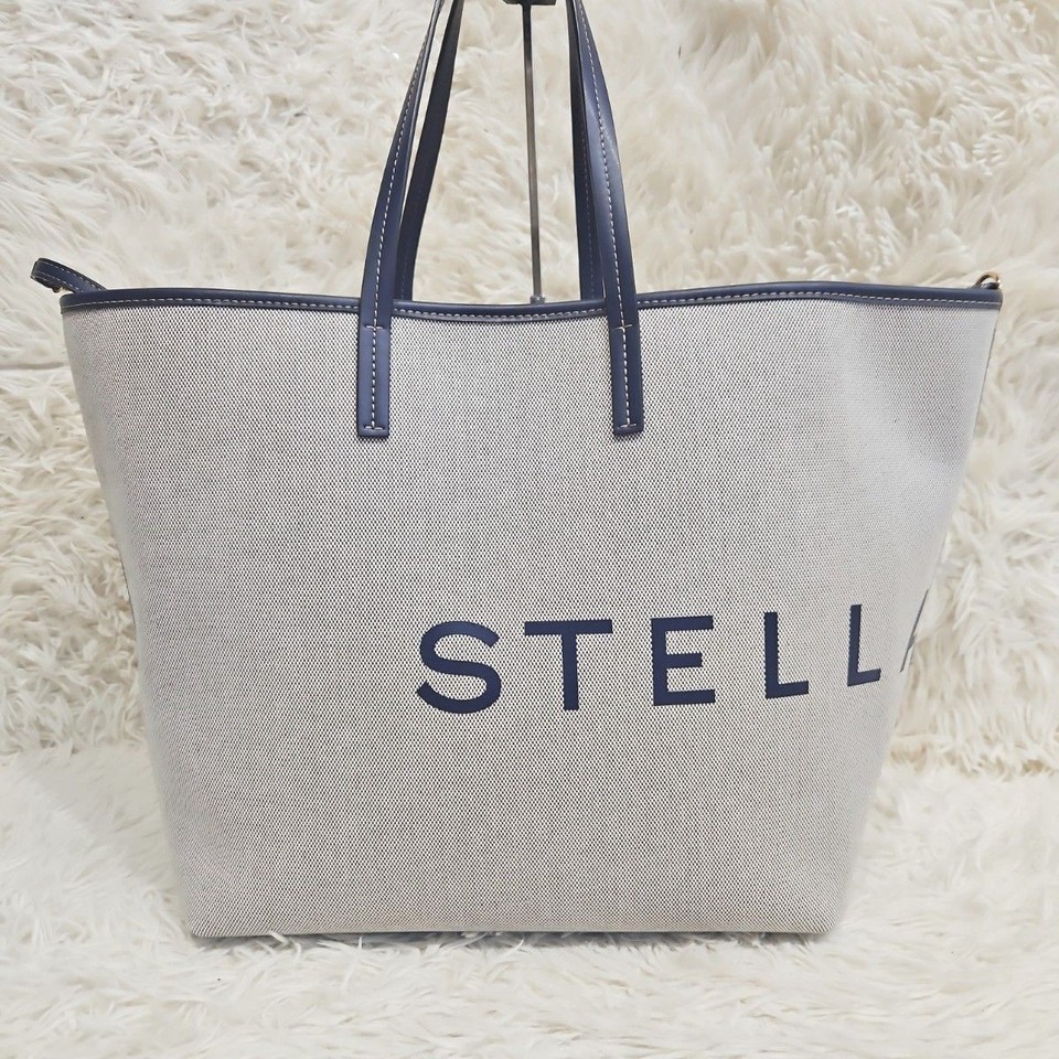 Stella McCartney Logo Canvas Beach Tote Bag Unused Current Model From ...