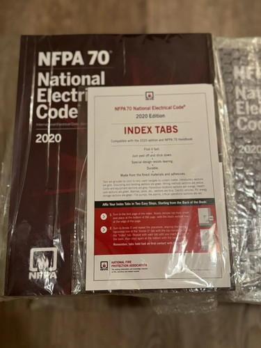 NFPA 70 National Electrical Code NEC 2020 Paperback w/ Index Tabs ...