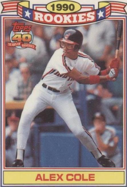 1991 Topps - Jumbo Pack Glossy Rookies Alex Cole #6 for sale online | eBay