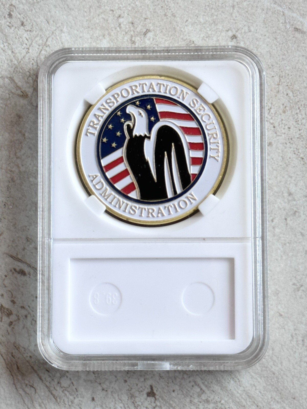 TRANSPORTATION SECURITY ADMINISTRATION (TSA) Challenge Coin With Case ...