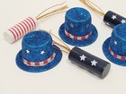 Patriotic 4th Of July Table Scatter Uncle Sam Memorial Firecracker Bowl ...